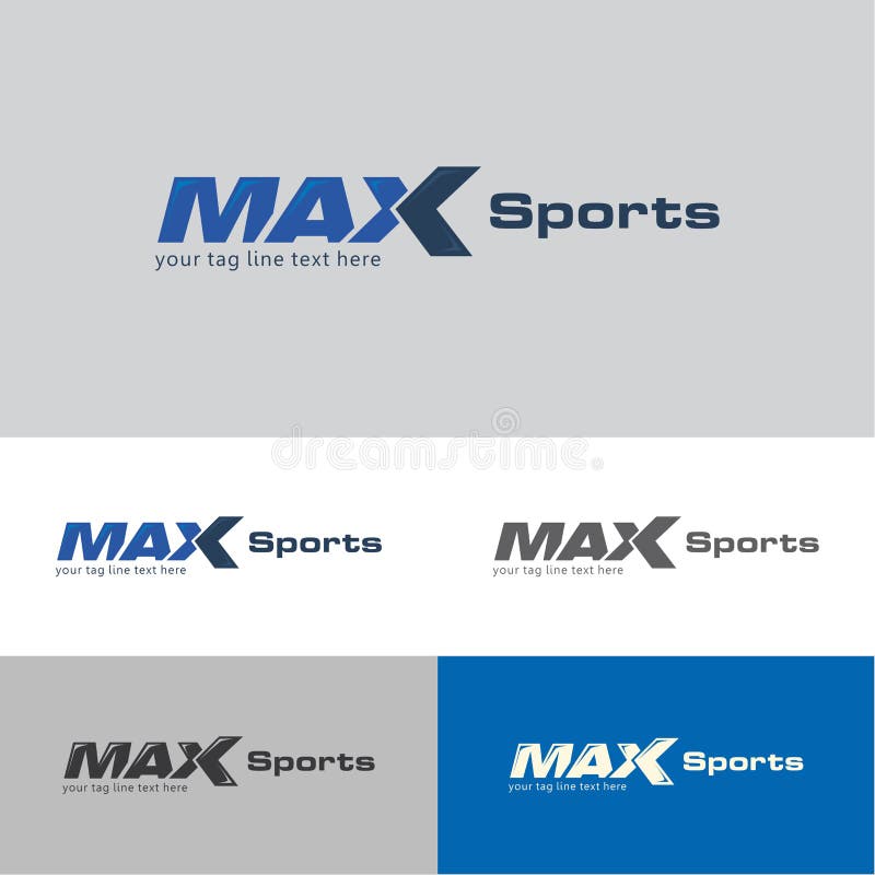 Max sports logo stock vector. Illustration of vectors - 104525408