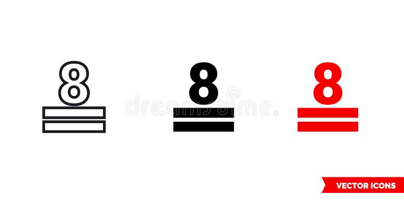 Max Stack Icon of 3 Types Color, Black and White, Outline. Isolated ...