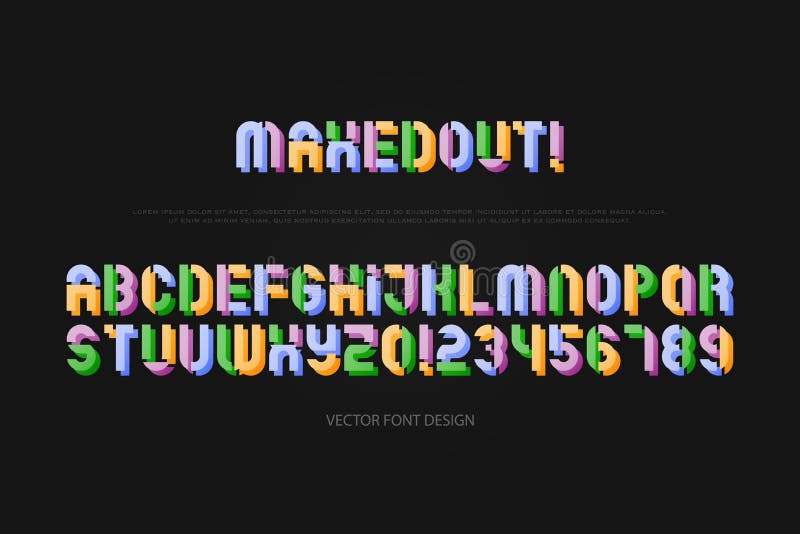 Maxedout stock de ilustración. Ilustración de elegante - 102503681