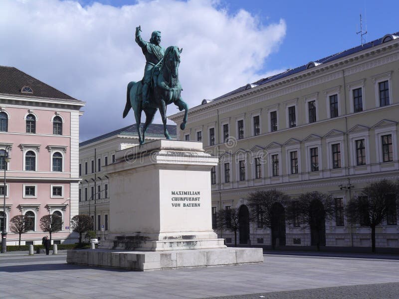 King Maximillian Statue in Munich Germany Editorial Photo - Image of ...
