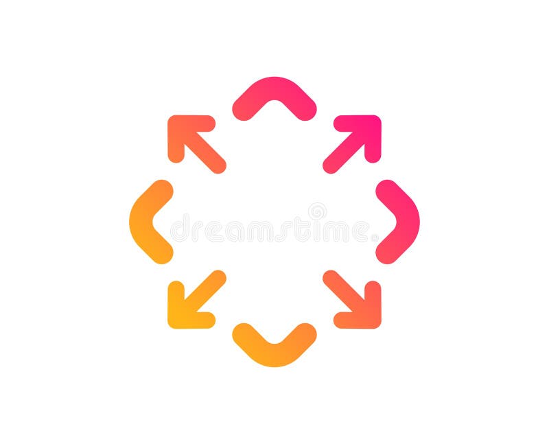 Maximize Arrow Icon. Full Screen Sign. Vector Stock Vector ...