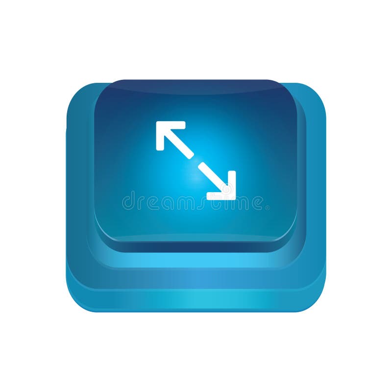 Maximize Button. Vector Illustration Decorative Design Stock Vector ...