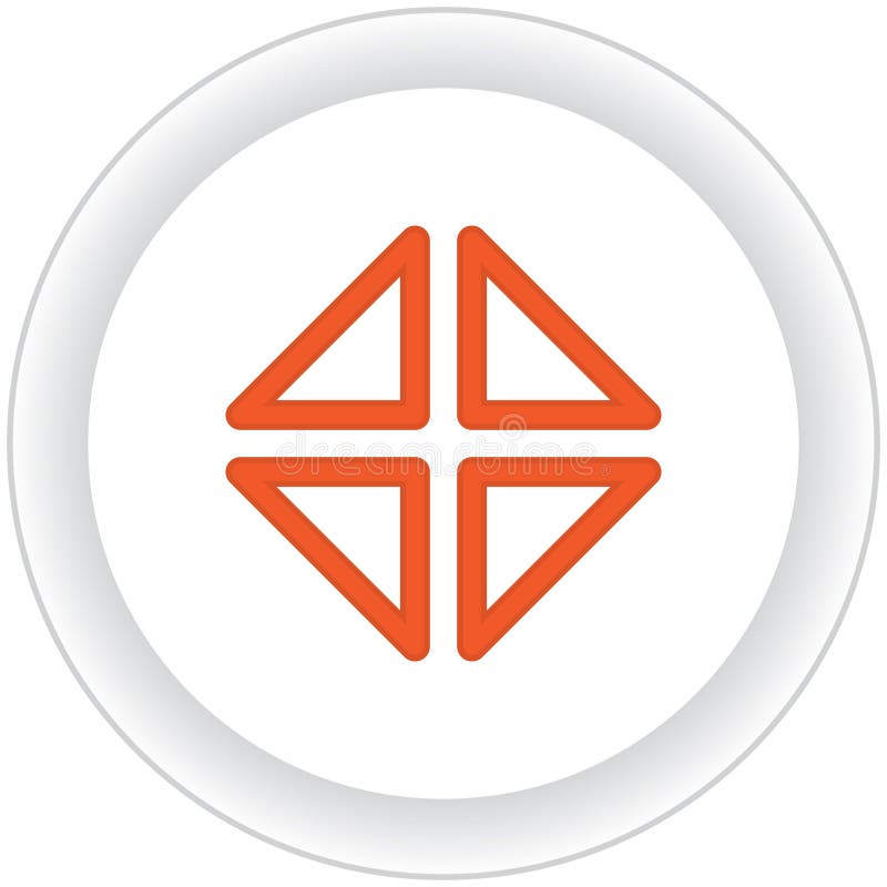 Maximize Button. Vector Illustration Decorative Design Stock Vector ...