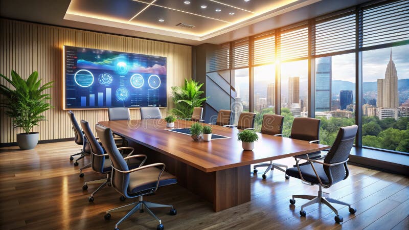 Maximize Collaboration in this Stunning Modern Conference Room Ideal ...