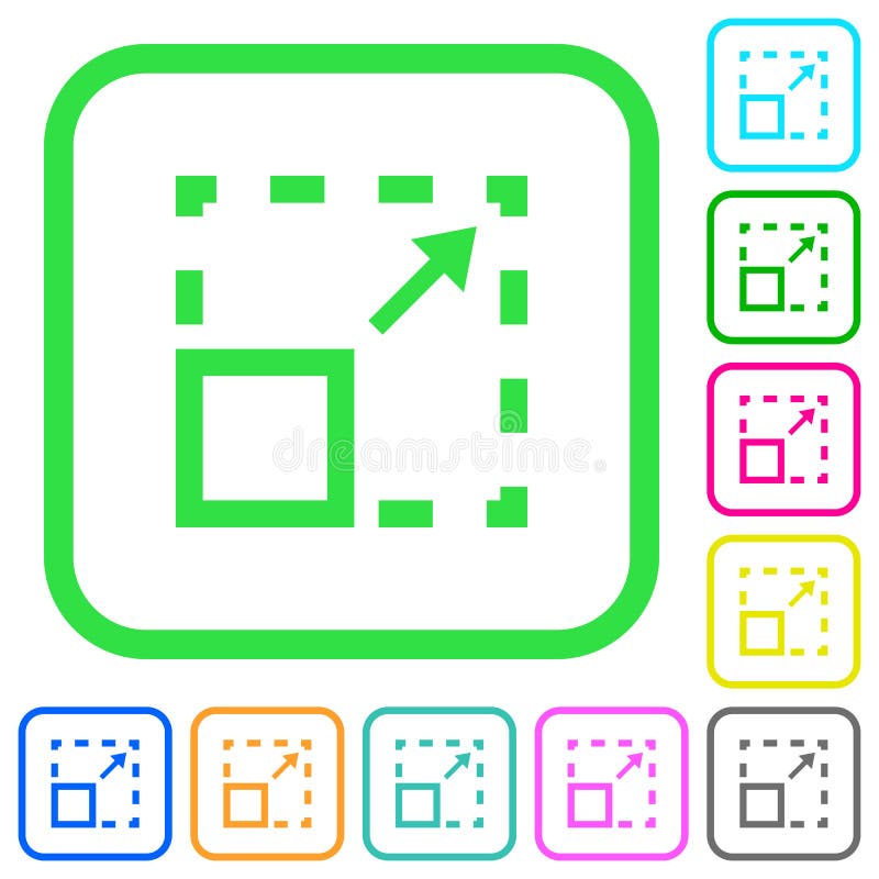 Maximize Element Vivid Colored Flat Icons Icons Stock Vector ...