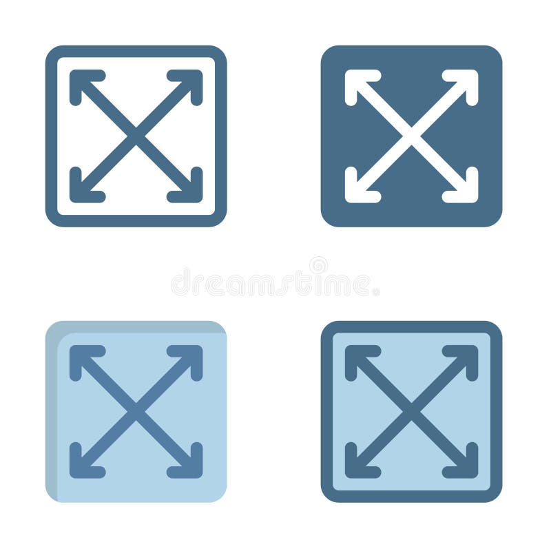 Maximize Icon in Isolated on White Background. for Your Web Site Design ...