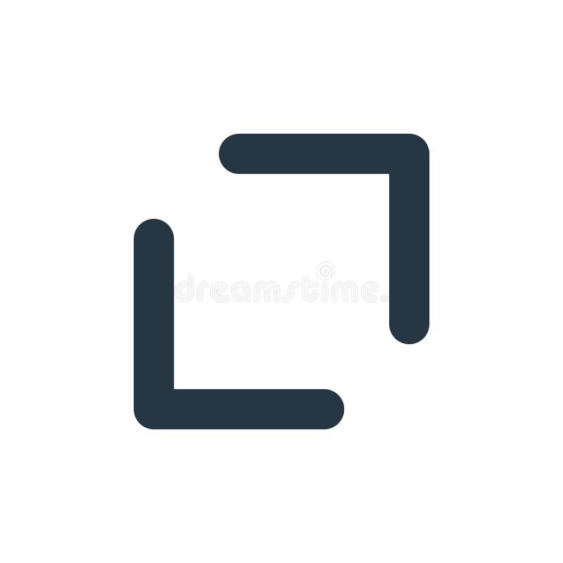 Maximize Icon Vector from Arrows Concept. Thin Line Illustration of ...