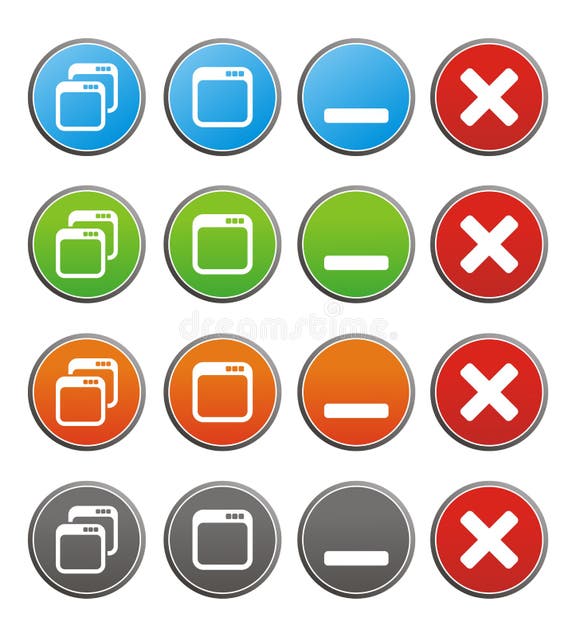 Minimize Button Stock Illustrations – 2,412 Minimize Button Stock ...