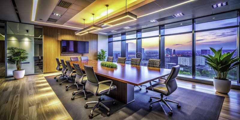 Maximize Teamwork and Productivity in a Modern Sleek Meeting Space Innovative Office Design for ...