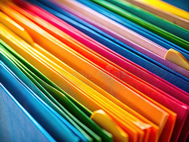 Folder Structure Outline Round Flat Multi Colored Icons Stock Vector ...