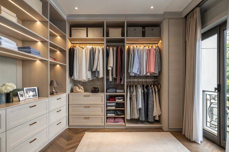 Maximize Your Space a Stunning Walkin Closet Design Showcasing Clever ...