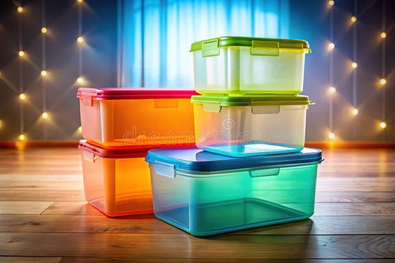 Maximize Your Space with Vibrant Stackable Plastic Storage Containers ...