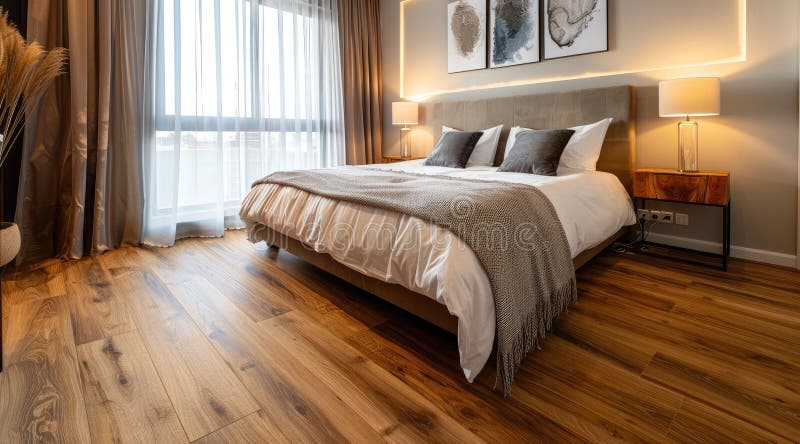 Maximizing Small Spaces with Laminate Flooring in Apartments Stock ... Maximizing Small Spaces with Laminate Flooring in Apartments Stock ...