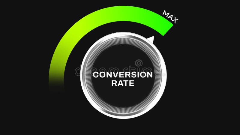 Maximum Conversion Rate in Business Concept Background with Node ...