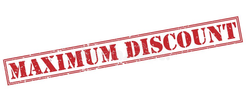 Maximum discount red stamp stock illustration. Illustration of maximum ...