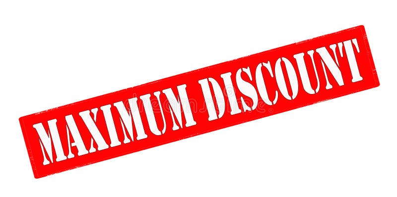 Maximum discount sign stock vector. Illustration of offer - 100785898