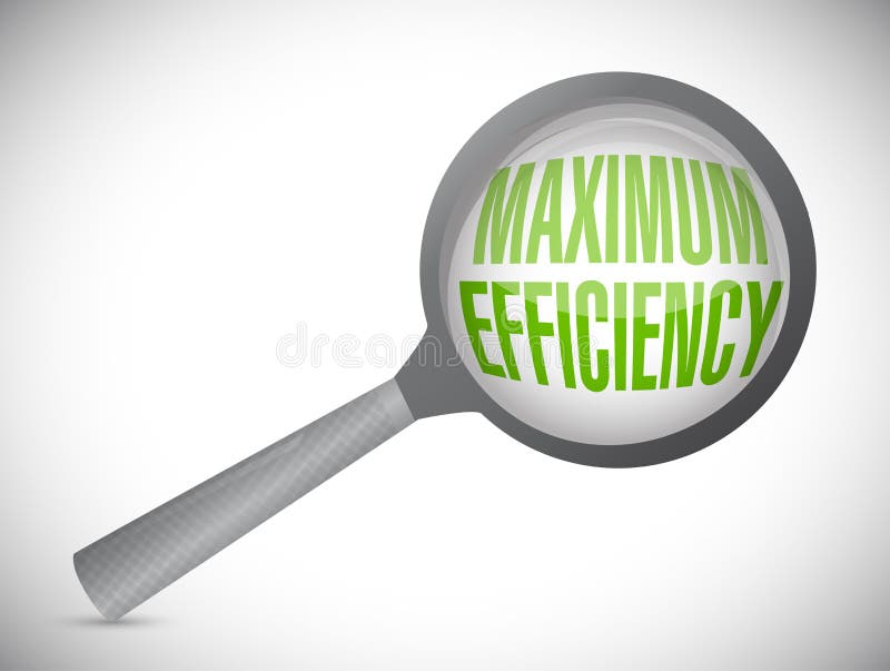 Maximum Efficiency Business Graph Stock Illustration - Illustration of ...