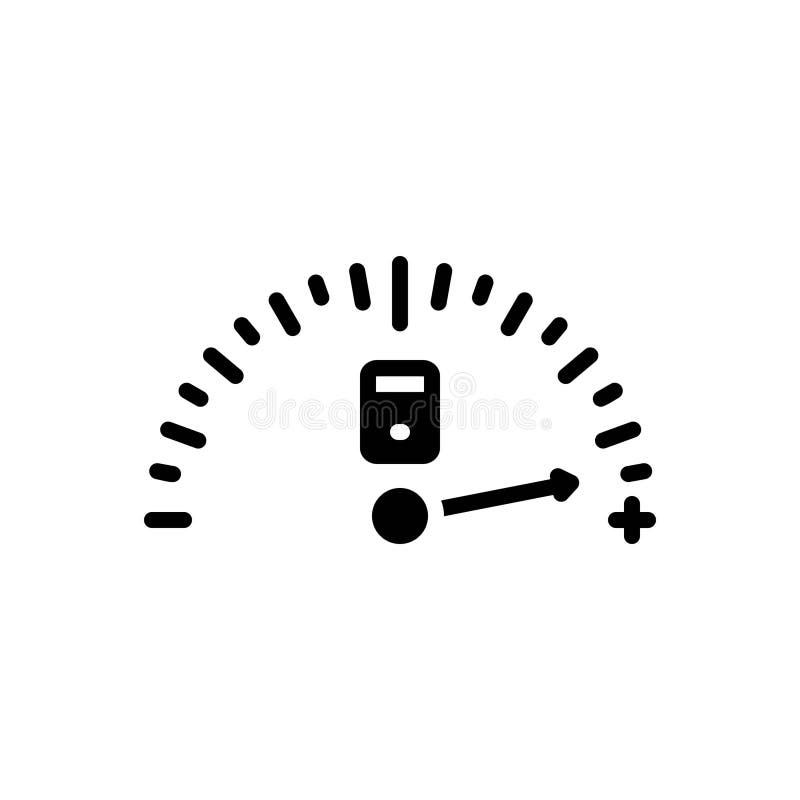 Black Solid Icon for Maximum, Speed and Control Stock Vector ...