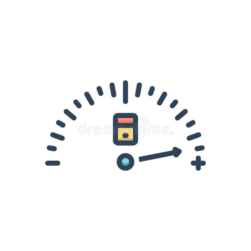 Color Illustration Icon for Maximum, Speed and Tachometer Stock ...