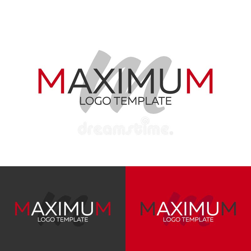 Maximum Logo. Letter M Logo. Vector Logo Template. Logotype Concept ...