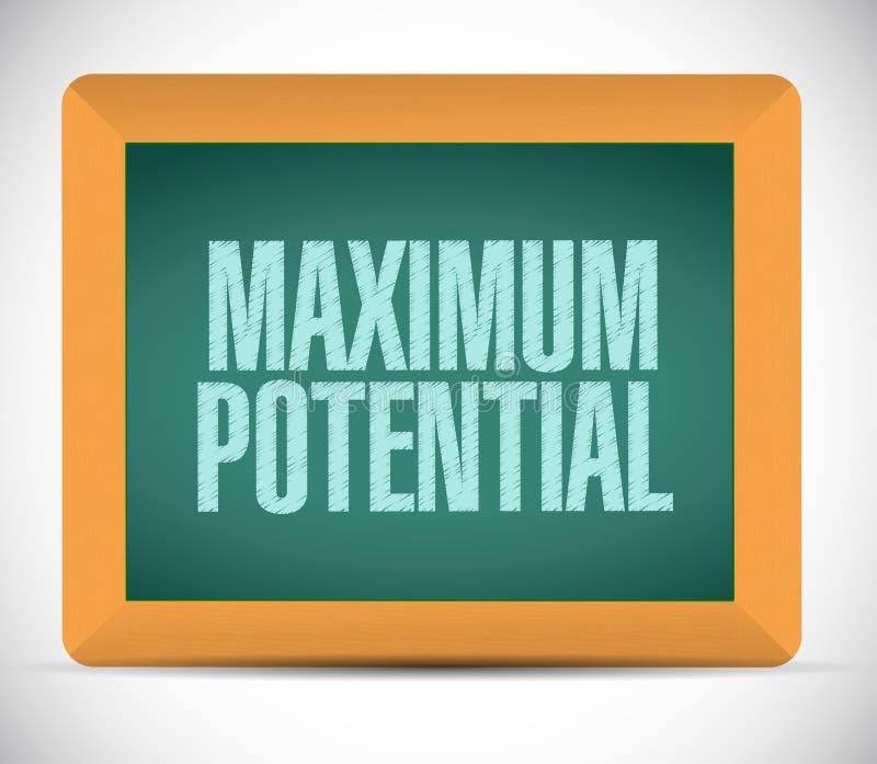 Maximum Potential Cycle Sign Concept Illustration Stock Illustration ...