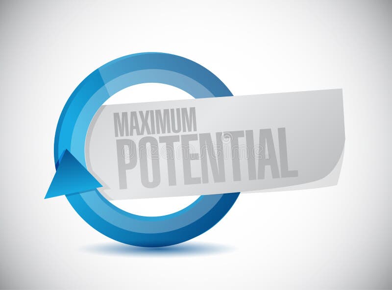 Maximum Potential Cycle Sign Concept Illustration Stock Illustration ...