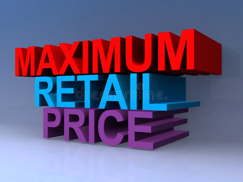 Maximum retail price stock illustration. Illustration of definition ...