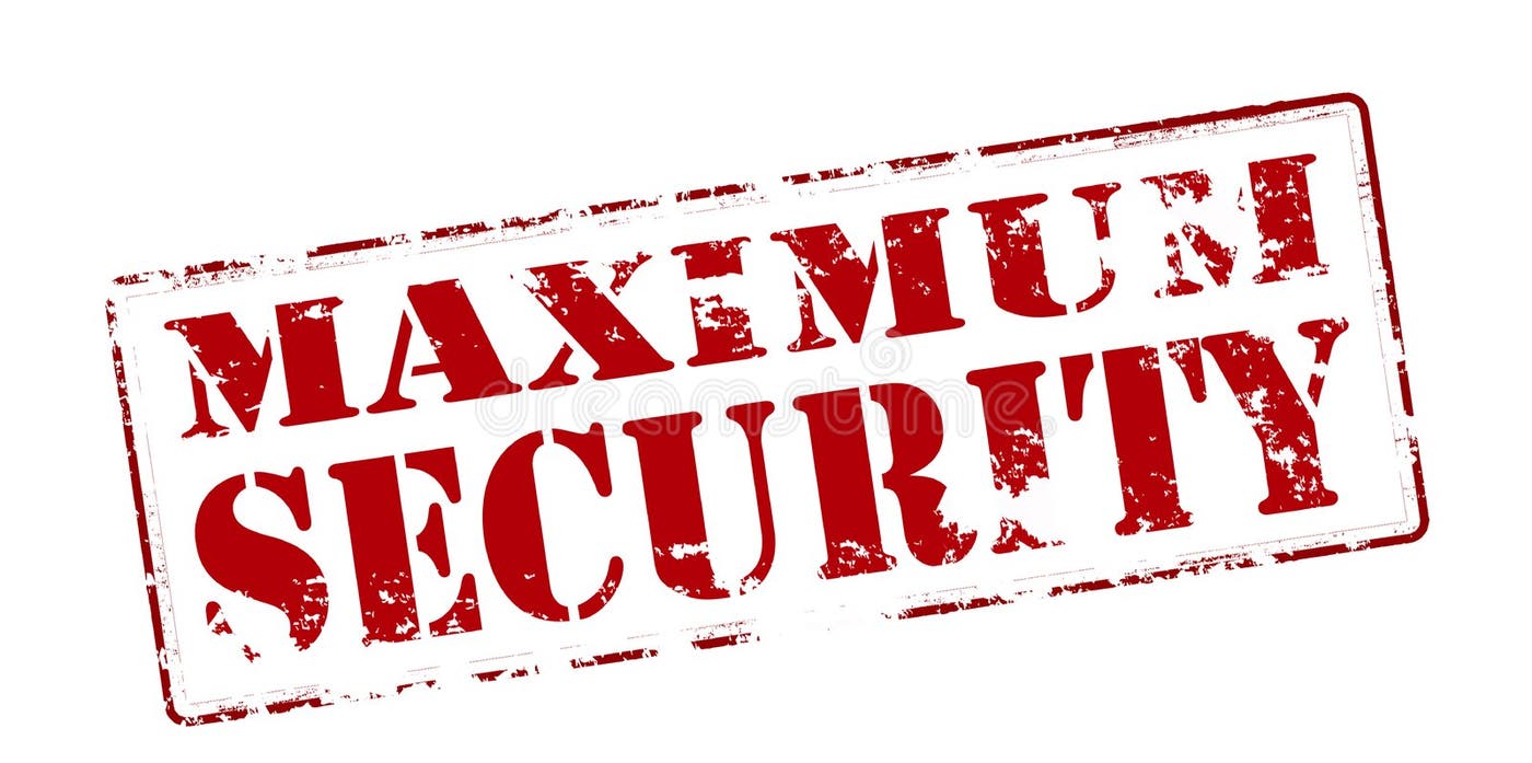 Maximum Security Sign Stock Illustrations – 268 Maximum Security Sign ...