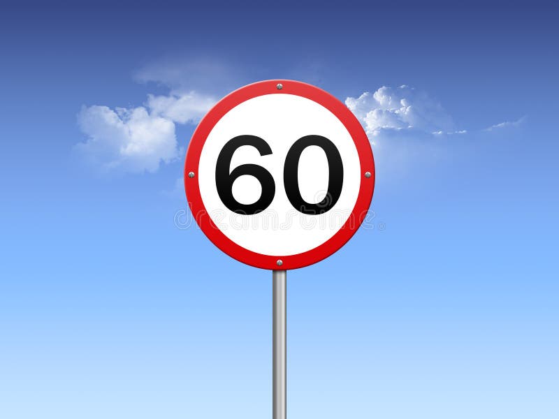 160 De Verkeersteken Van De Snelheidsbeperking Stock Illustratie ...