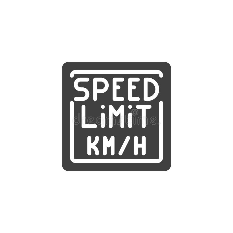 Maximum Speed Allowed Vector Icon Stock Vector - Illustration of ...