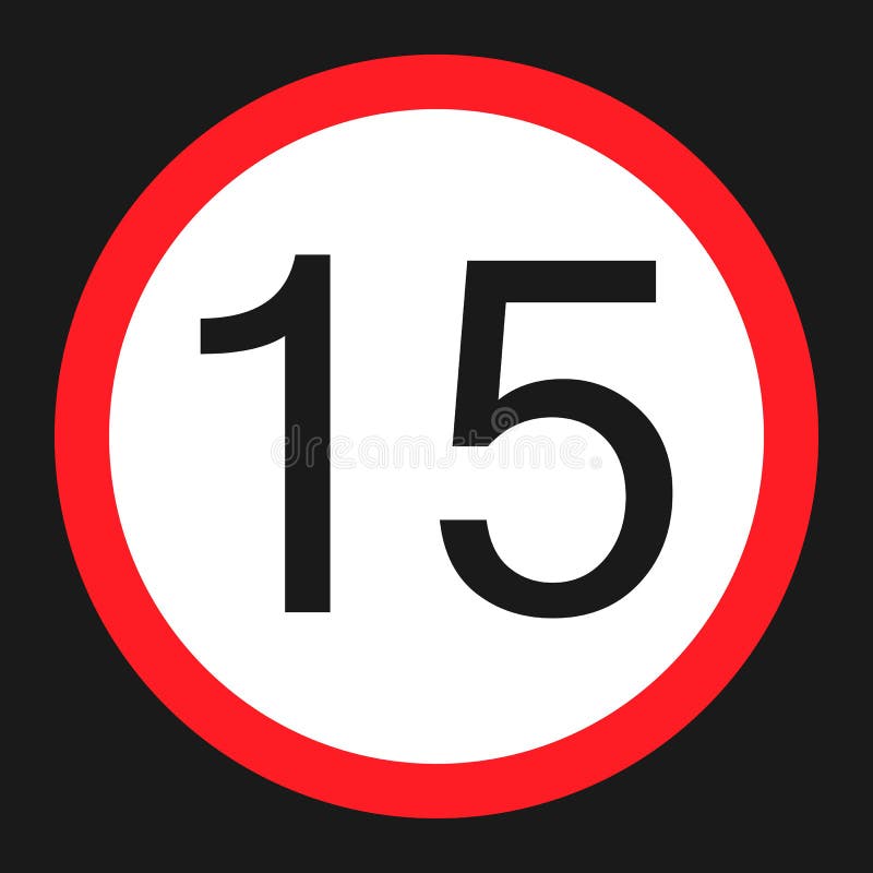 Speed Limit 15 Stock Illustrations – 108 Speed Limit 15 Stock ...