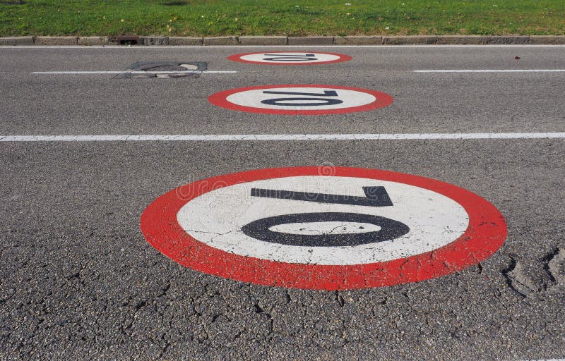 Maximum speed sign stock image. Image of mass, road, transportation ...