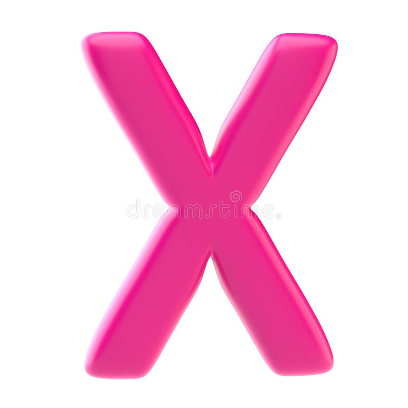Mayúscula Rosado Brillante De La Letra Stock de ilustración ...
