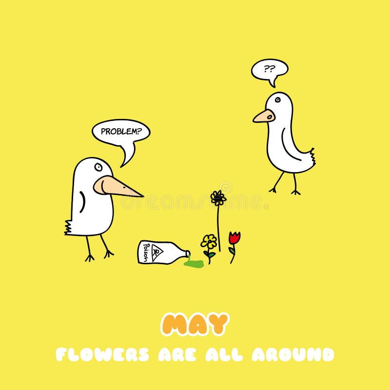 May Bird Adventure stock vector. Illustration of spring - 29987148