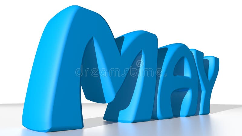 May blue stock illustration. Illustration of month, future - 37109504