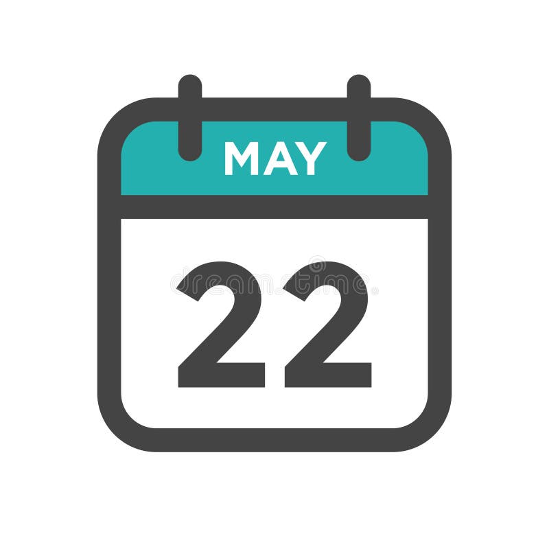 May 22 Calendar Day or Calender Date for Deadlines Appointment Stock ...