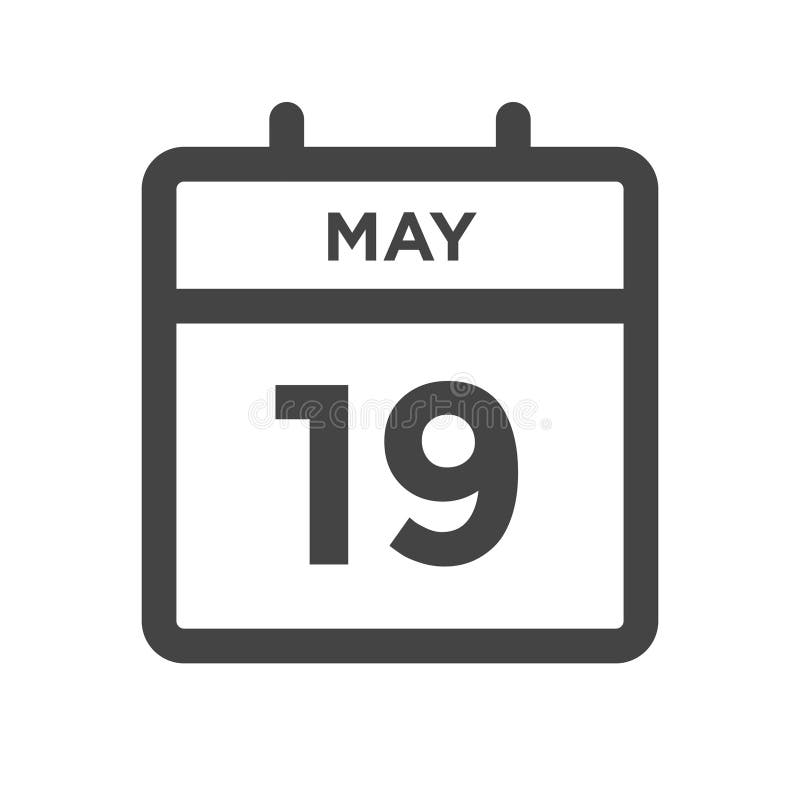 May 19 Calendar Day or Calender Date - Deadlines or Appointment Stock ...