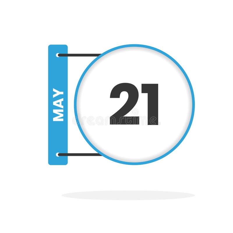 May 21 Calendar Icon. Date, Month Calendar Icon Vector Illustration ...