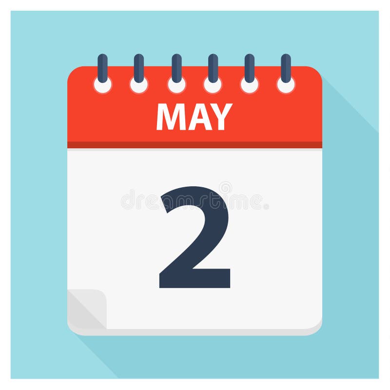 May 2 - Calendar Icon - Calendar Design Template Stock Illustration ...
