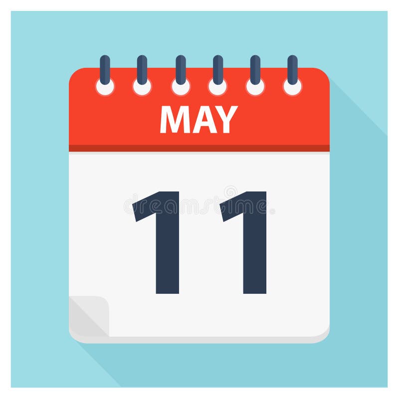 May 11 - Calendar Icon - Calendar Design Template Stock Illustration ...