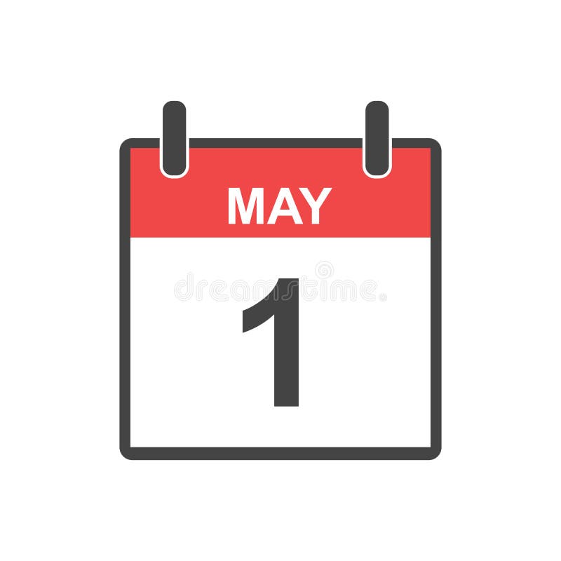May 1 Calendar Icon Stock Illustrations – 251 May 1 Calendar Icon Stock ...