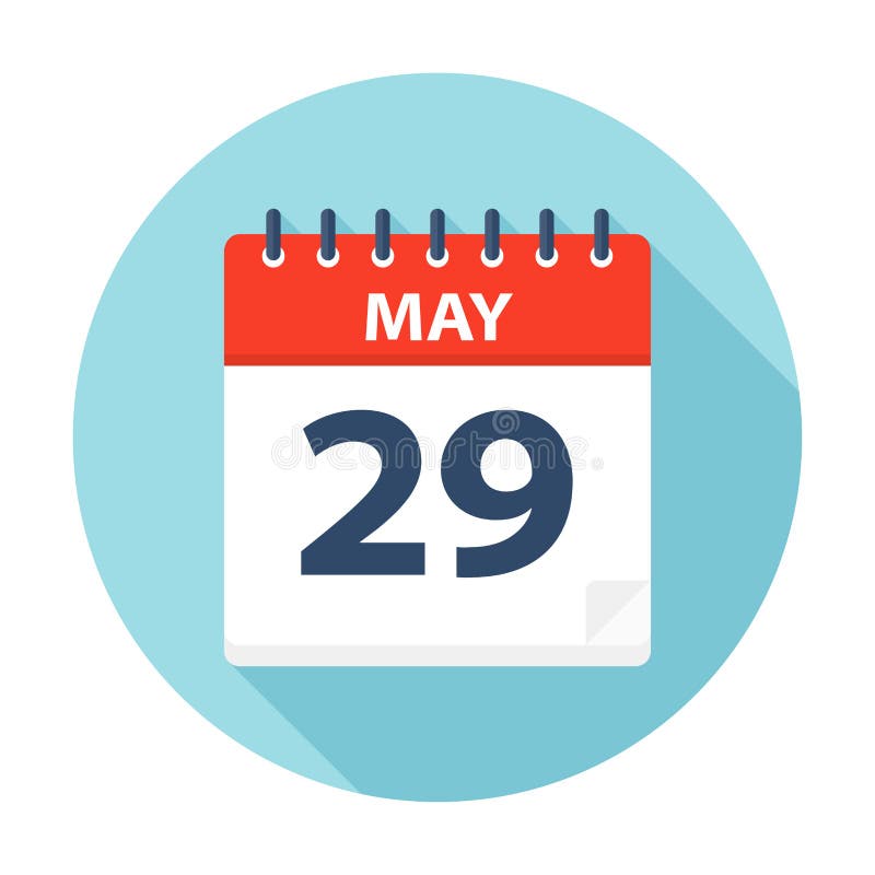 May 29 - Calendar Icon stock illustration. Illustration of page - 127320818