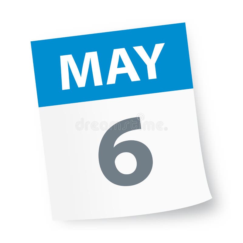 May 6 - Calendar Icon stock illustration. Illustration of icon - 127479138