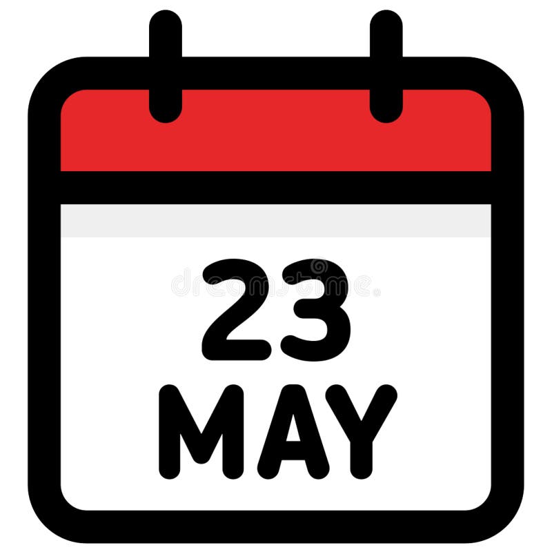 23. May - Calendar Icon - Vector Illustration Stock Vector ...