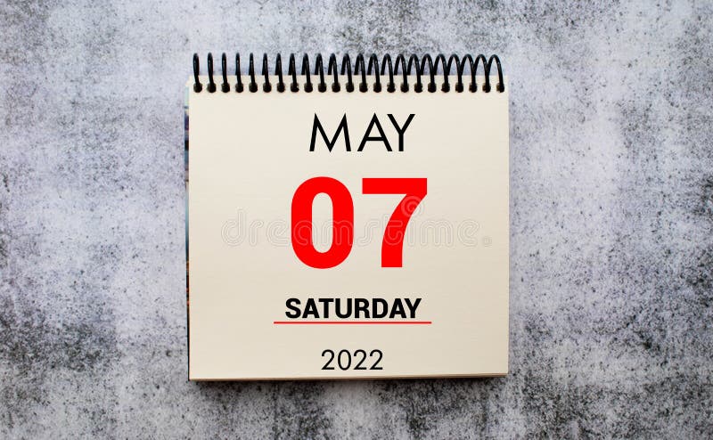 May 7 Calendar. Part of a Set, Concept Stock Image - Image of reminder ...