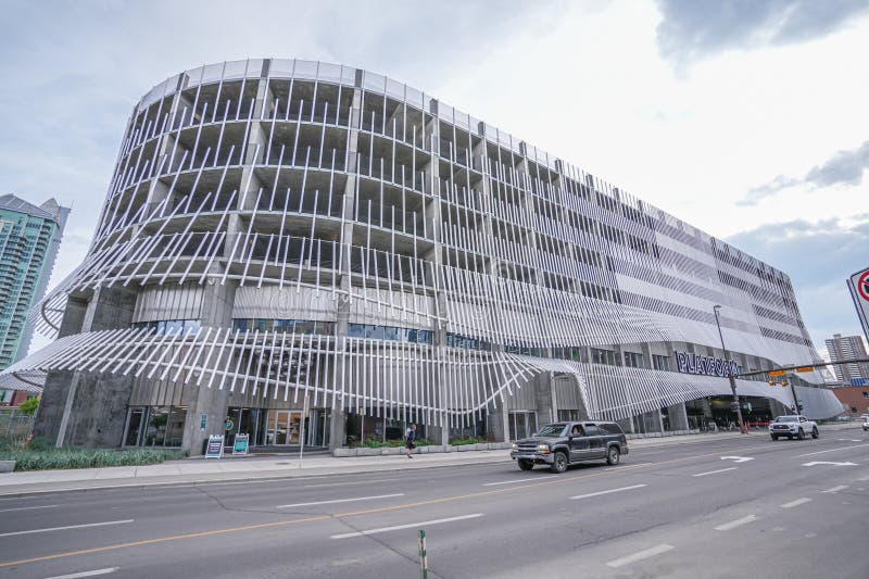 28 May 2023 - Calgary Alberta Canada - the Platform Parkade Editorial ...