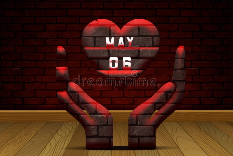 06 May. Date ,day, Month .calendar for the Month of May, on Bricks ...