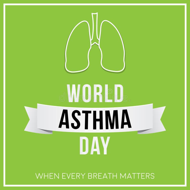 Creative World Asthma Day Awareness Concept Vector Illustration ...