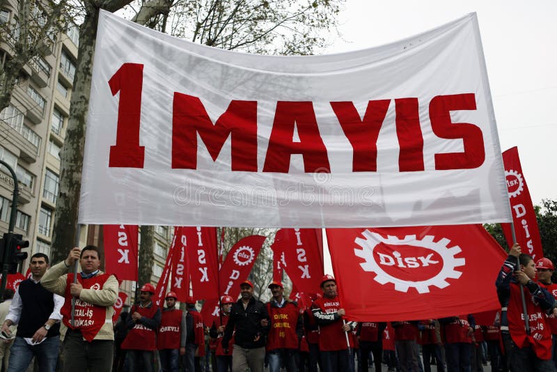 May Day in Istanbul editorial stock photo. Image of labor - 19372793