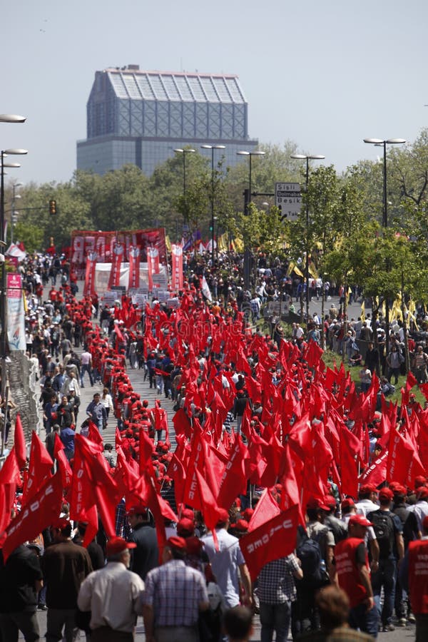 May Day in Istanbul editorial stock photo. Image of labor - 24603998